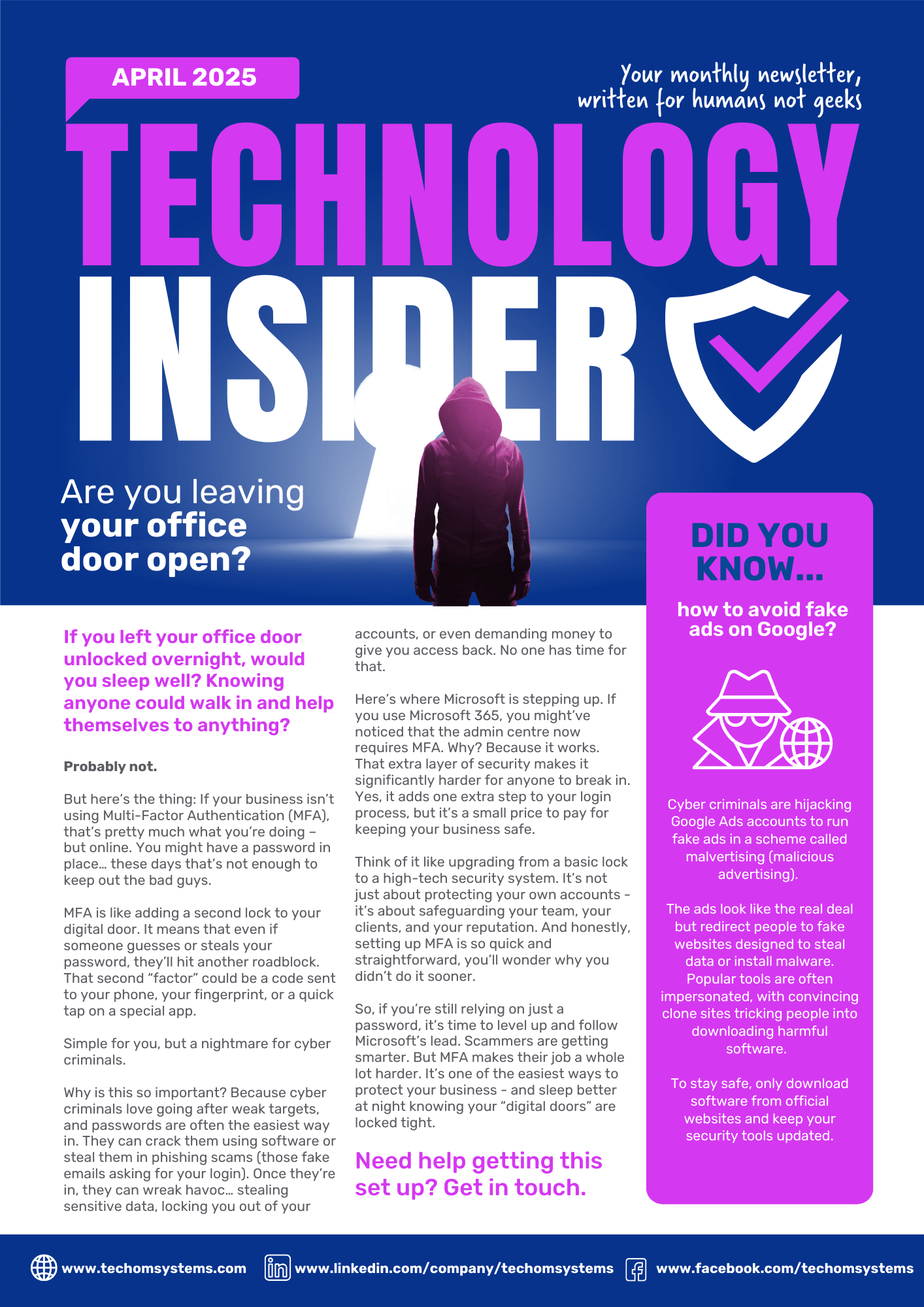 Techom Systems April 2025 Newsletter - TECHOM Systems